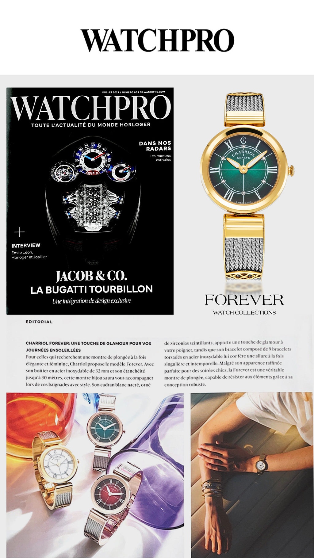 Explore WatchPro Charriol: Elegance, Sophistication, and Artisanal