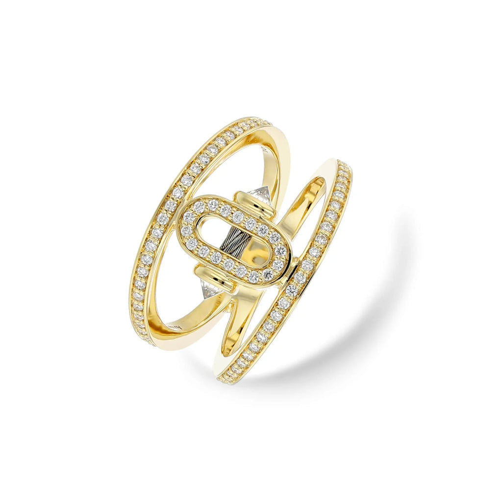 Elegant 18KT Gold St-Tropez® Mariner Ring with Diamonds